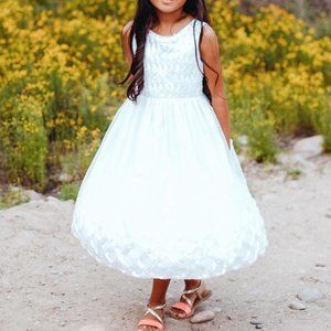 American Princess | Dresses | American Princess White Girl Pearl Dress ...